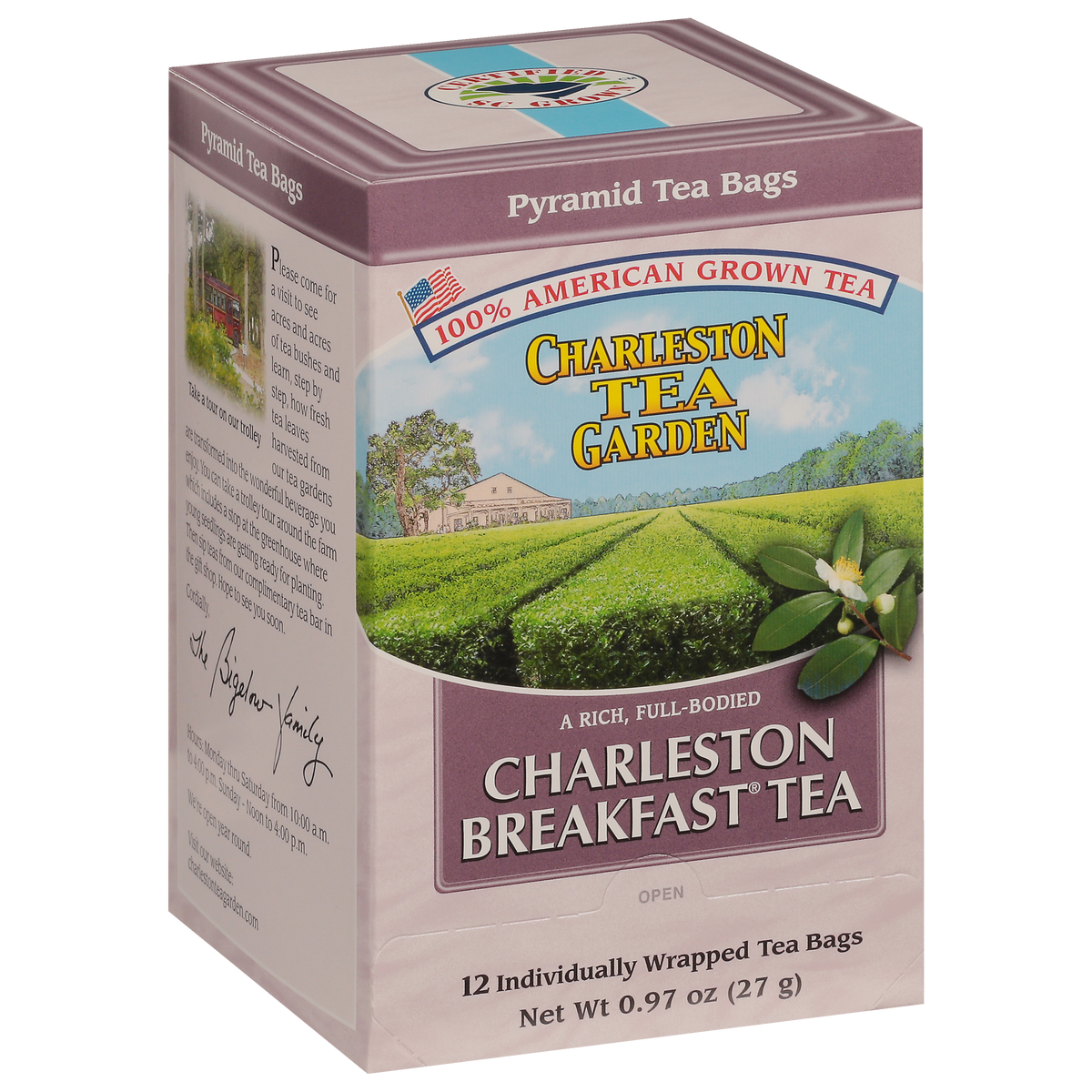 Charleston Breakfast Pyramid | Breakfast Tea Bags – Charleston Tea Garden